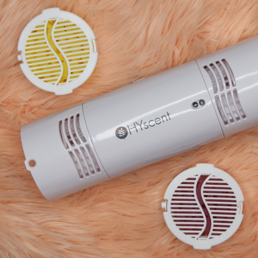 HYSCENT DUAL - osvěžovač vzduchu bílý 180 M3