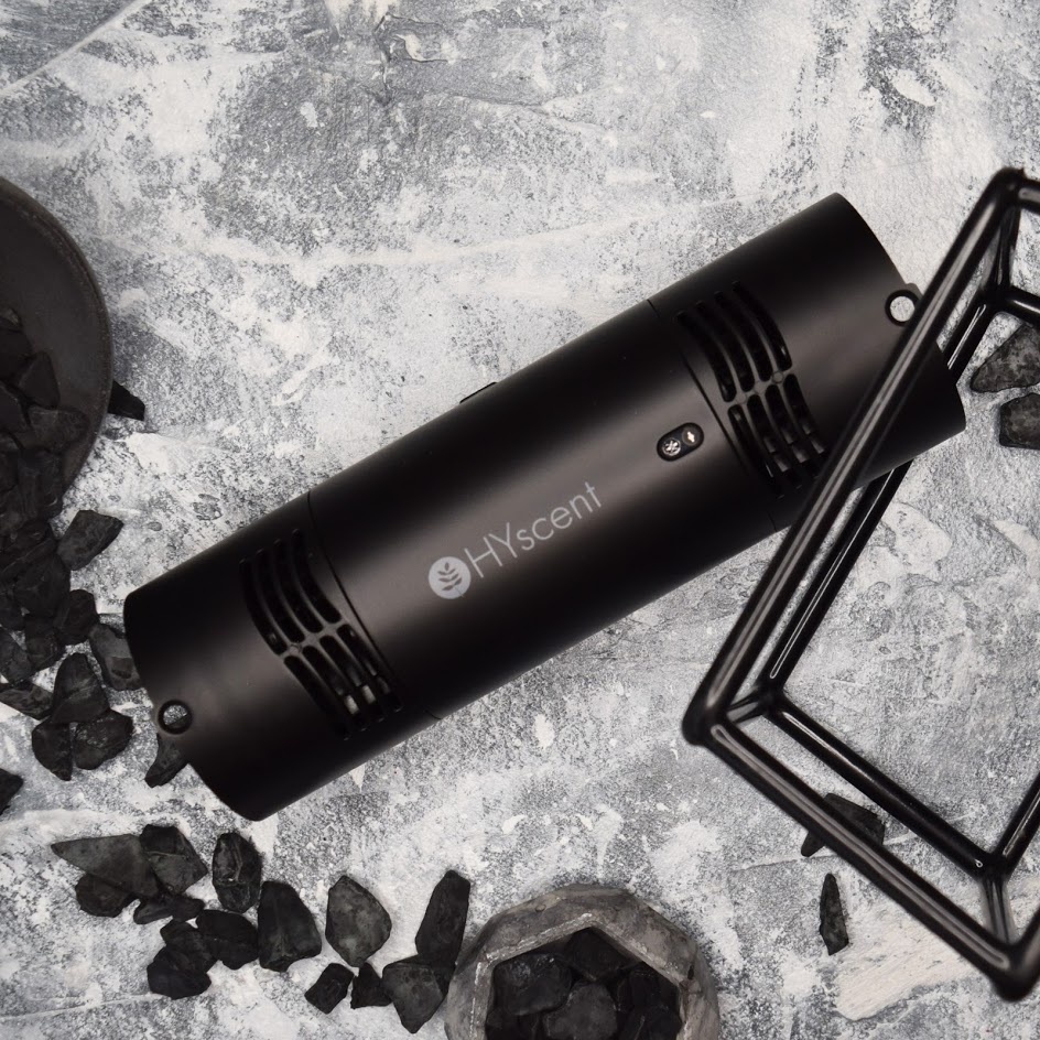 HYSCENT DUAL - osvěžovač vzduchu černý matný 180 M3